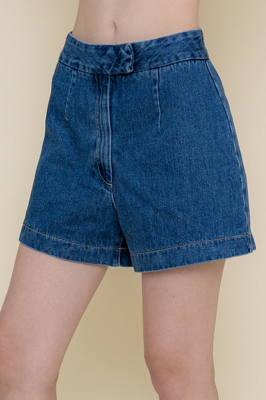 Retro Denim Jean Shorts – BlissBoutiquePR